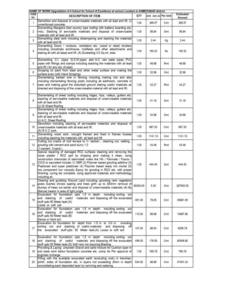 Boq 303 | PDF | Concrete | Brick