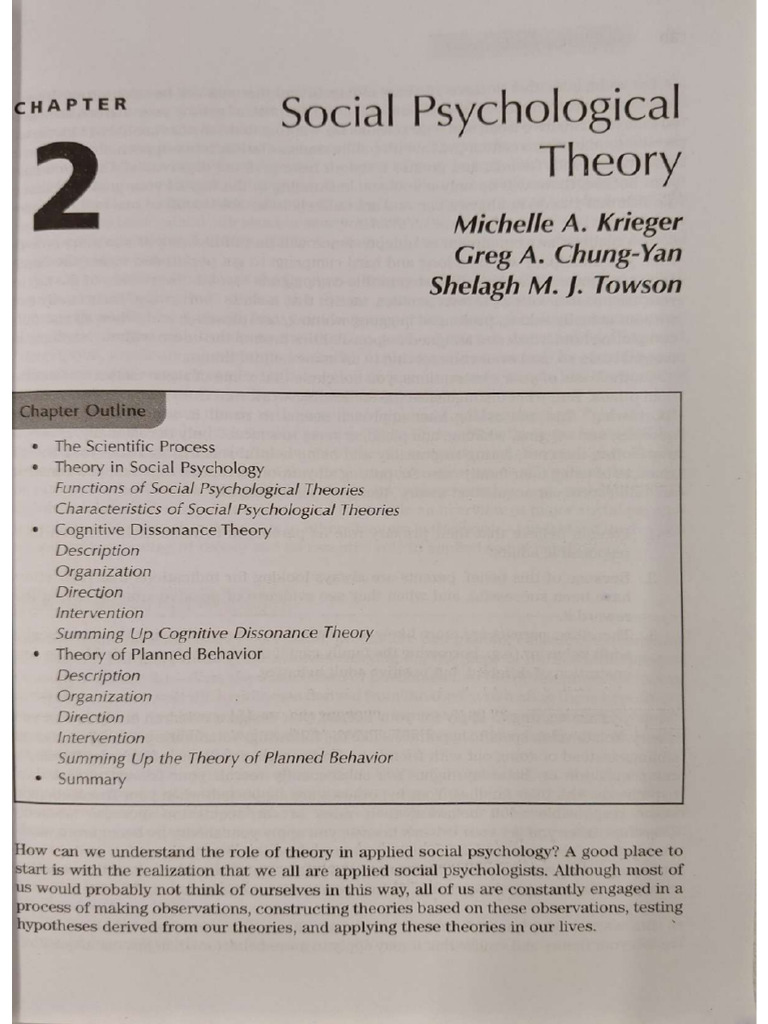 Understanding Social Psychological Theories | PDF | Theory | Social ...