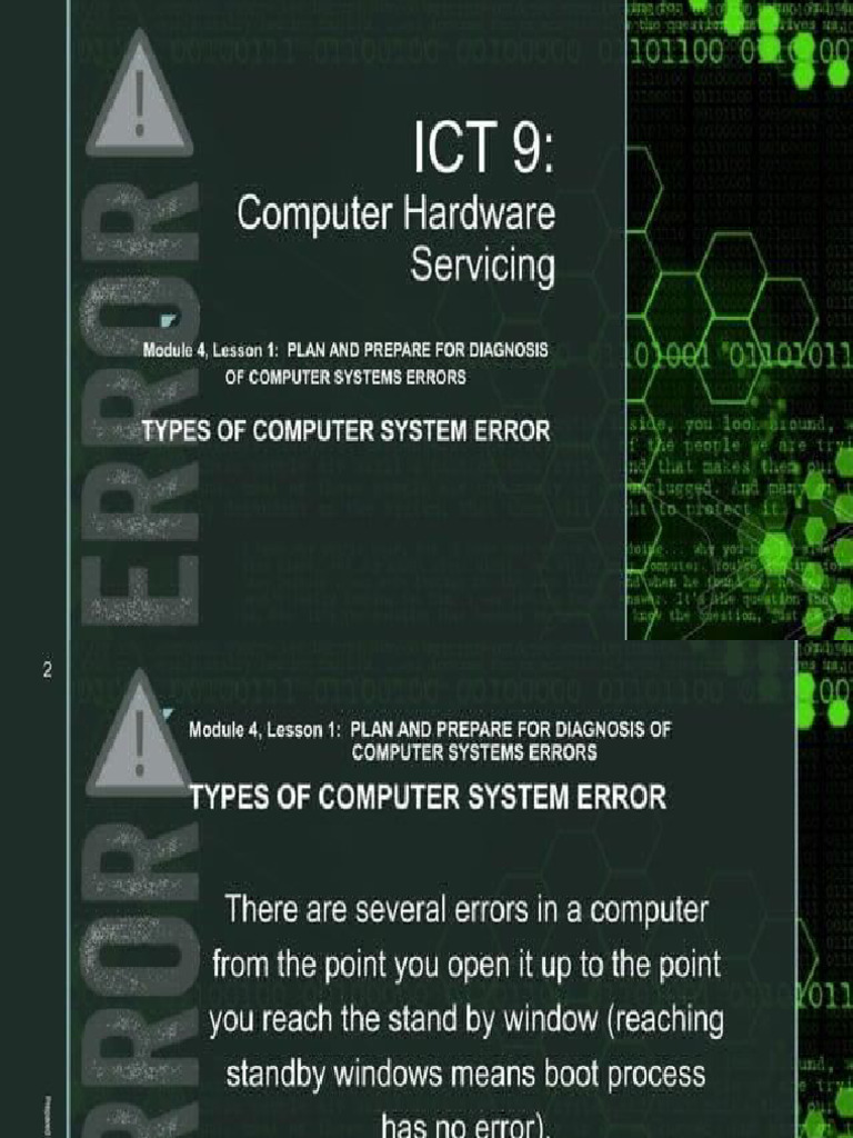 Computer Hardware Errors | PDF