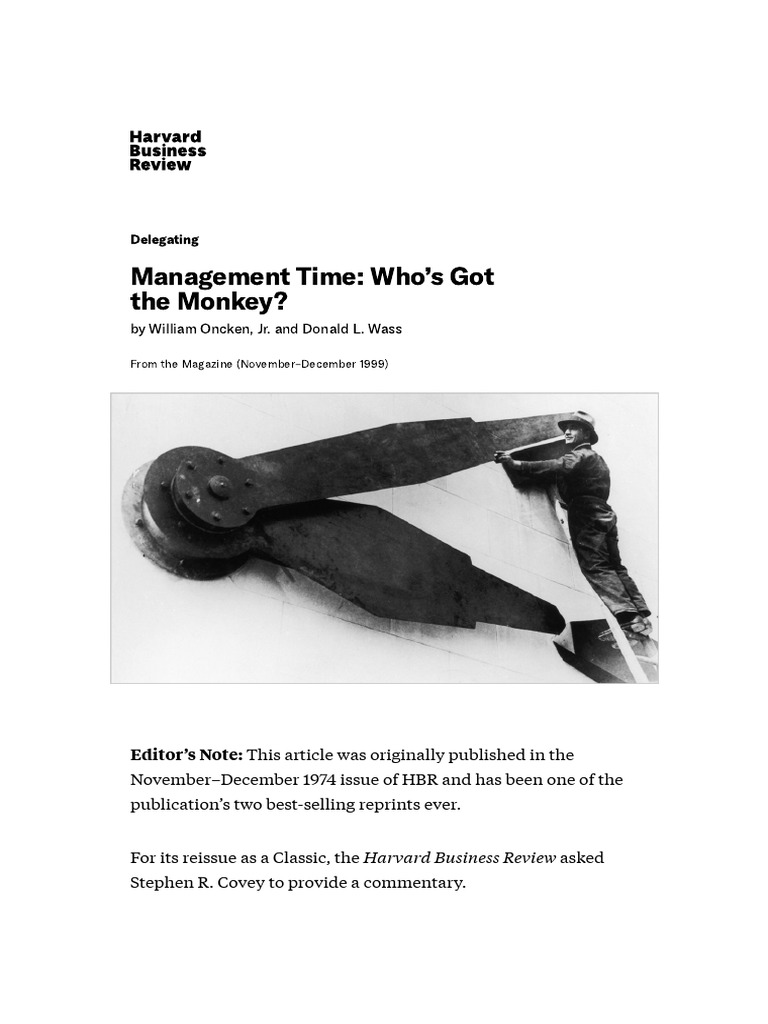 Who’s Got the Monkey | PDF