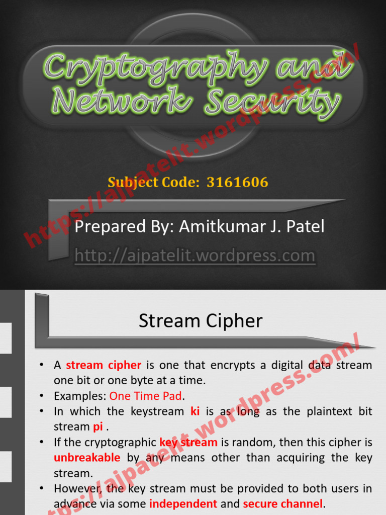 Cns Unit 2 1 | PDF | Cipher | Encryption