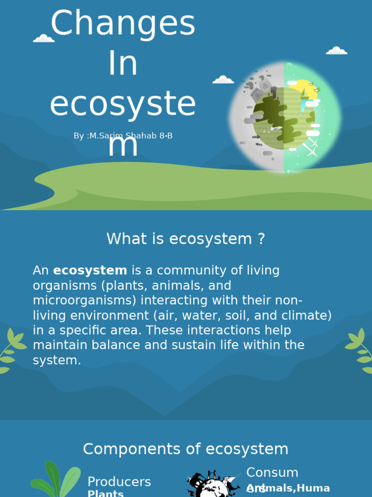 Ecosystem Changes and Conservation Strategies | PDF | Ecosystem ...