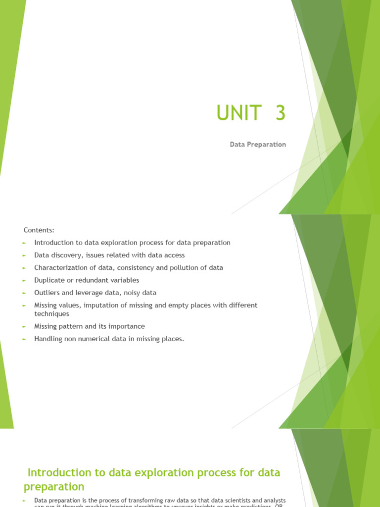 module 3 data preparation | PDF | Errors And Residuals | Dependent And ... module 3 data preparation | PDF | Errors And Residuals | Dependent And ...