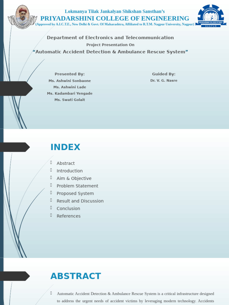 Automatic Accident Detection System | PDF | Radio Frequency ...