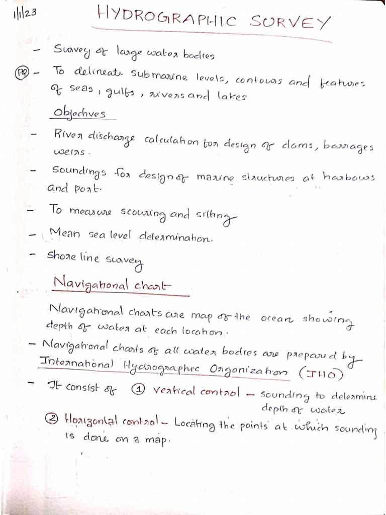 Hydrographic Survey | PDF