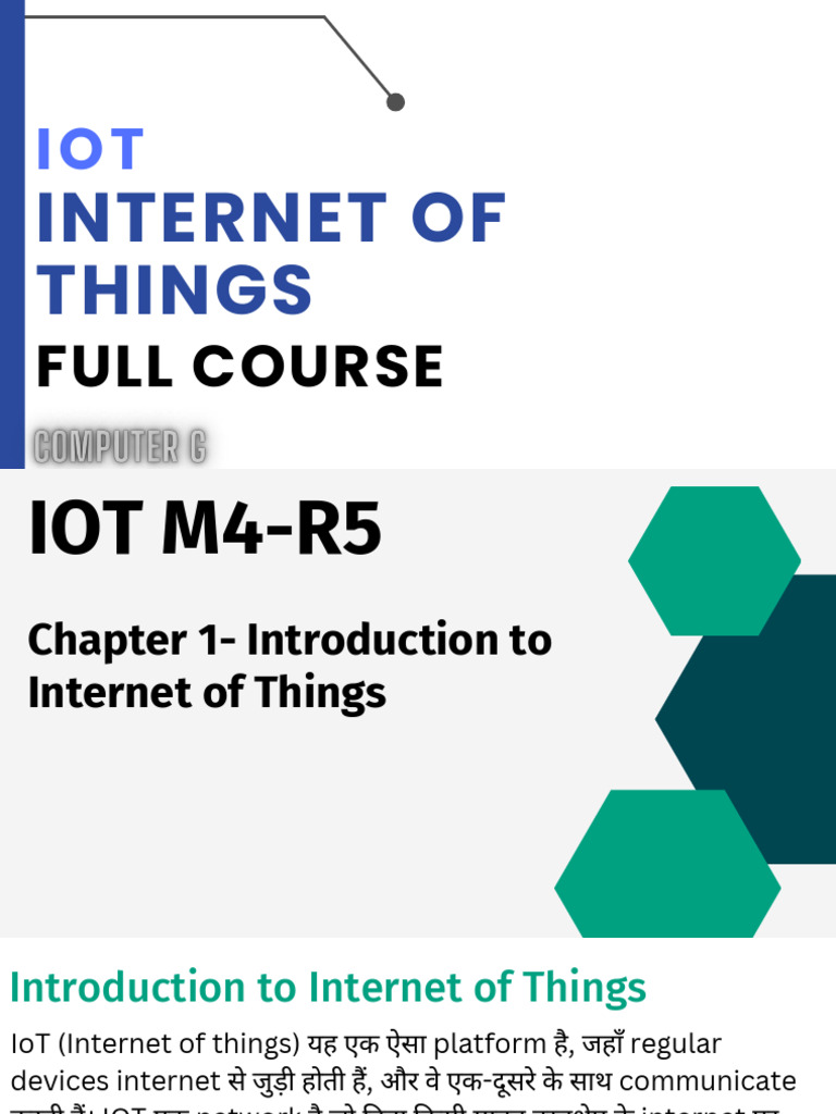 IoT(M4R5) Full Course | PDF