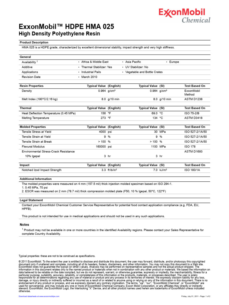 ExxonMobil_HMA_025 | PDF | Strength Of Materials | Materials