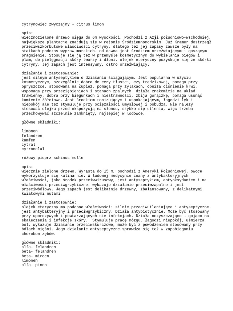 Cytrynowiec Zwyczajny - Citrus Limo | PDF