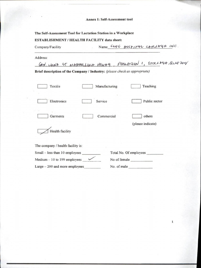 SELF ASSESSMENT TOOLS | PDF