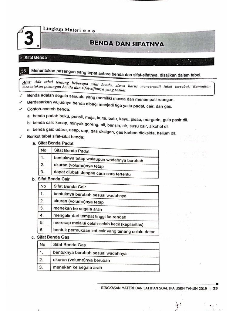 Benda Dan Sifatnya | PDF