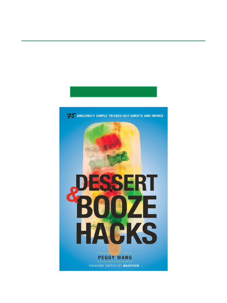 Dessert and Booze Hacks Cookbook | PDF
