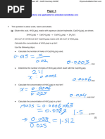 0620 Chemistry Formulas Printable File | PDF