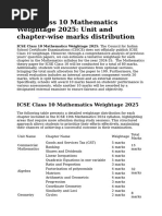 CBSE Class 10 Blueprint 2025 - Chapter Wise Marking Scheme NCERT | PDF ...