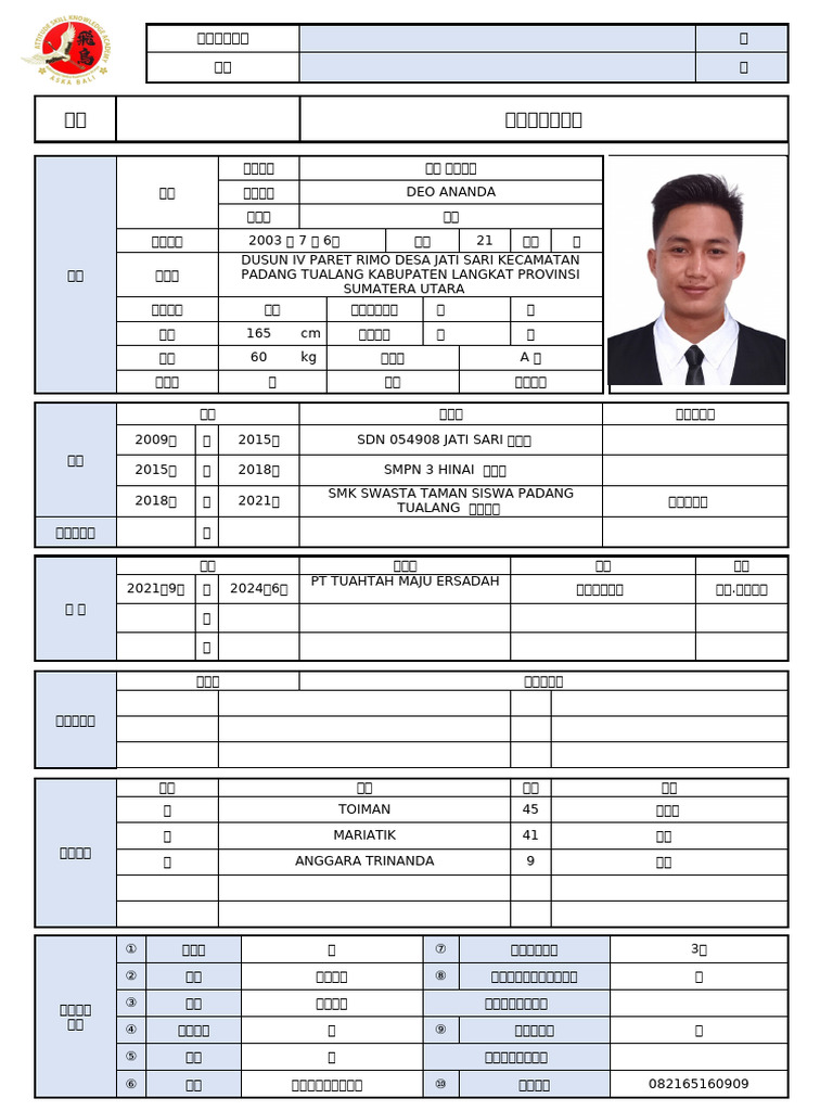 CV Hari Nanda Saputra | PDF