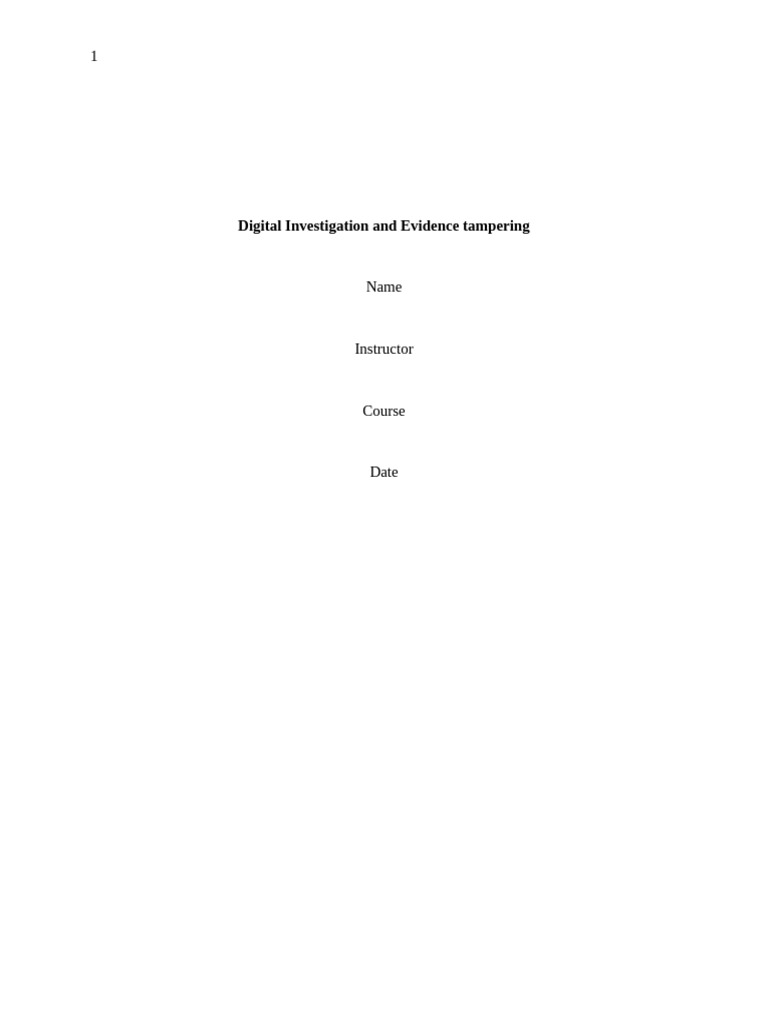 405866669-Digital Investigation and Evidence Tampering | PDF | Password ...