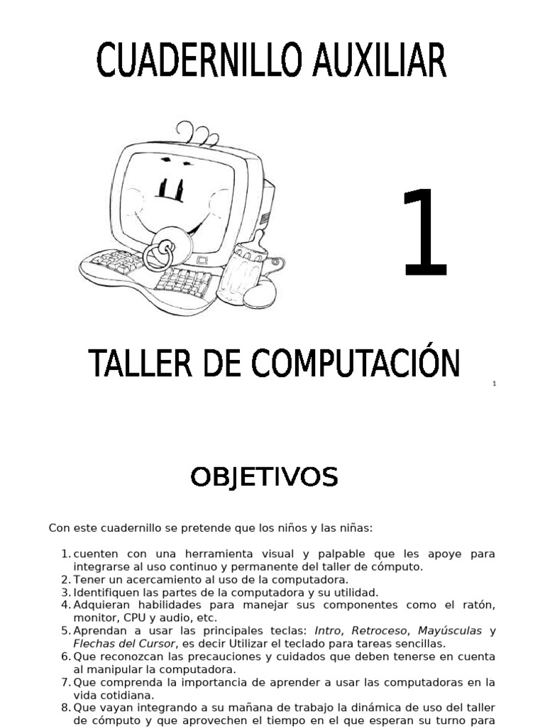 Cuadernillo de Computacion 1 | PDF | Educación de la primera infancia