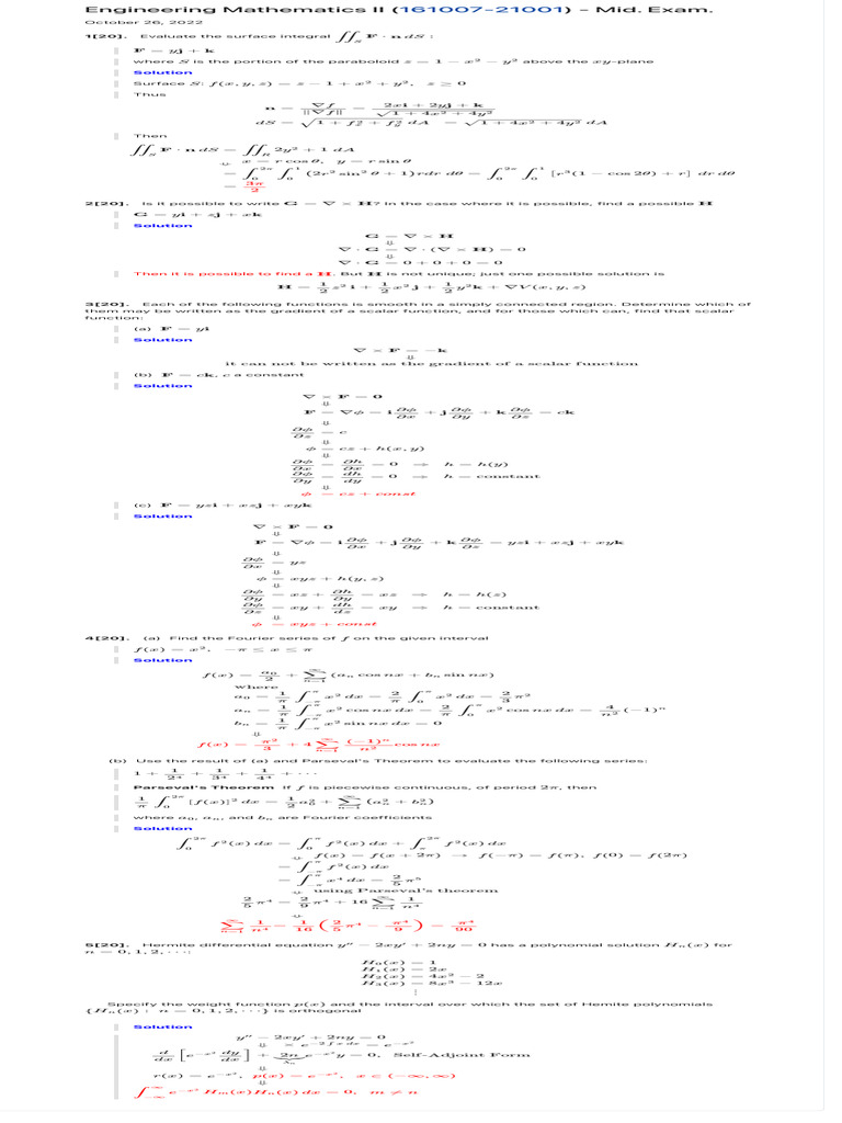 EngMathexamsmid - 2022 - 2 - A - Solution - Ipynb at Mas | PDF | Mathematical Concepts ...