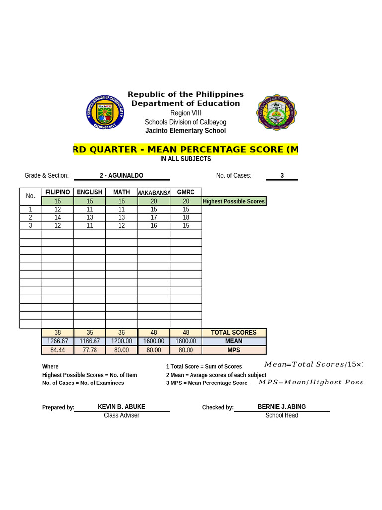 3rd -Quarter-MPS-G2 | PDF