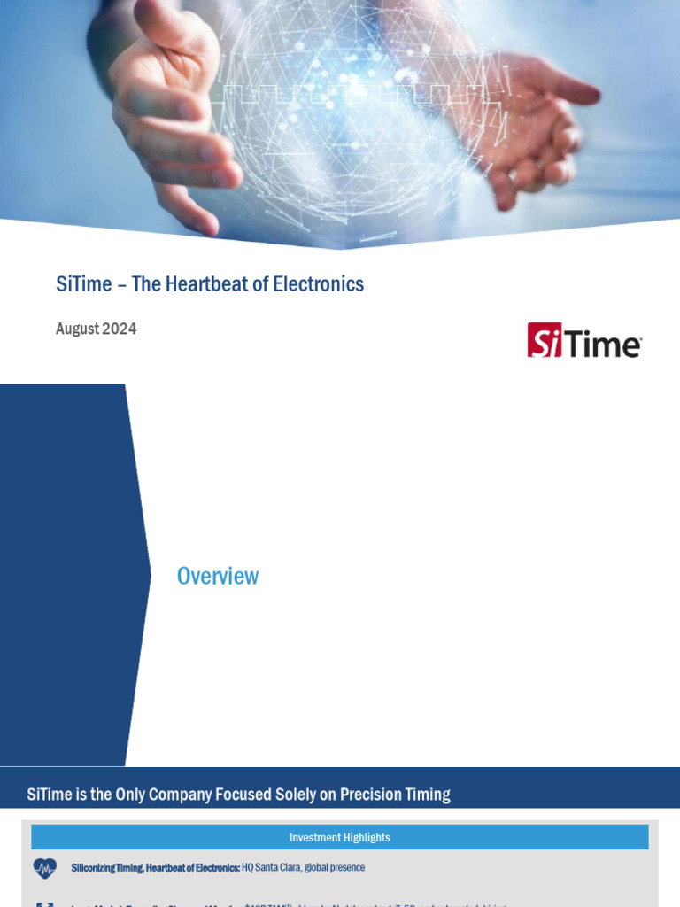 SiTime: Precision Timing Leader Overview | PDF | Semiconductor Device Fabrication | Computer ...