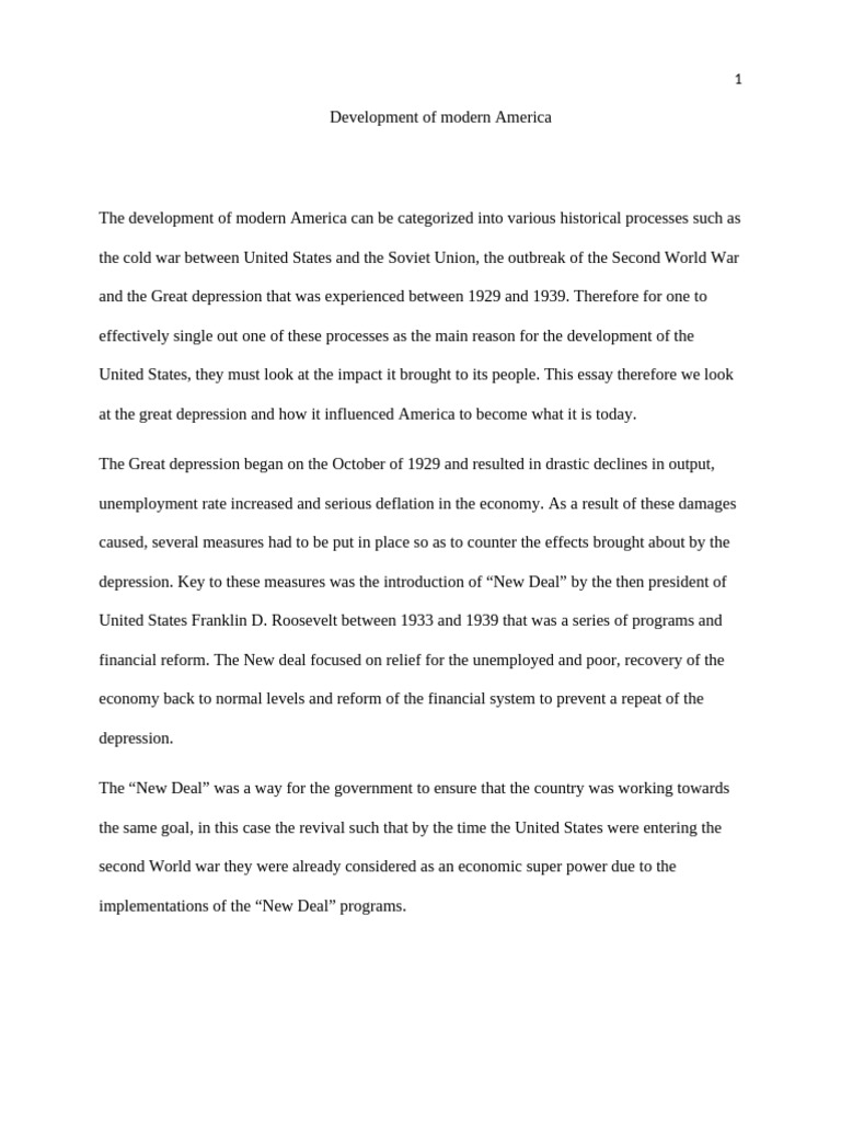 Development of Modern America | PDF