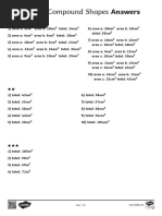 Area of Compound Shapes Answers 250215 131417 | PDF