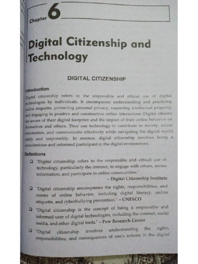 CH 7 Digital Citizenship and Technology | PDF