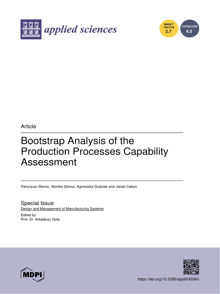 Bootstrap Analysis for Production Capability | PDF | Bootstrapping ...