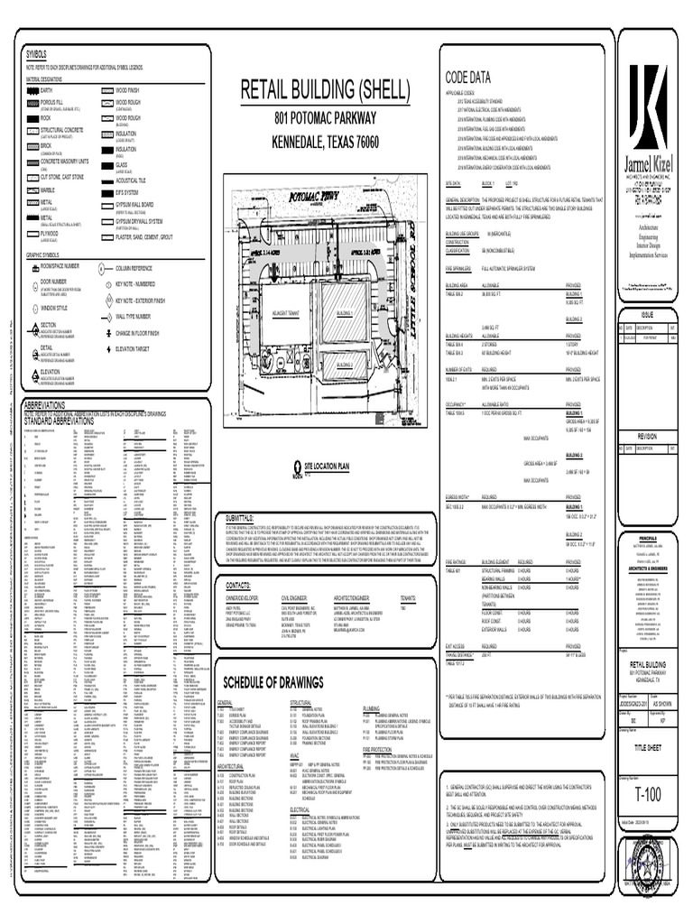 801 Retail BLDG - Architectural | PDF | Wall | Building Engineering