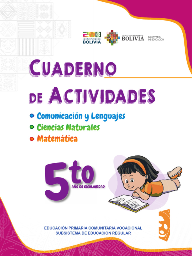 Cuaderno de Actividades 5to - Primaria 2025 1 | PDF | Pronombre | Pensamiento