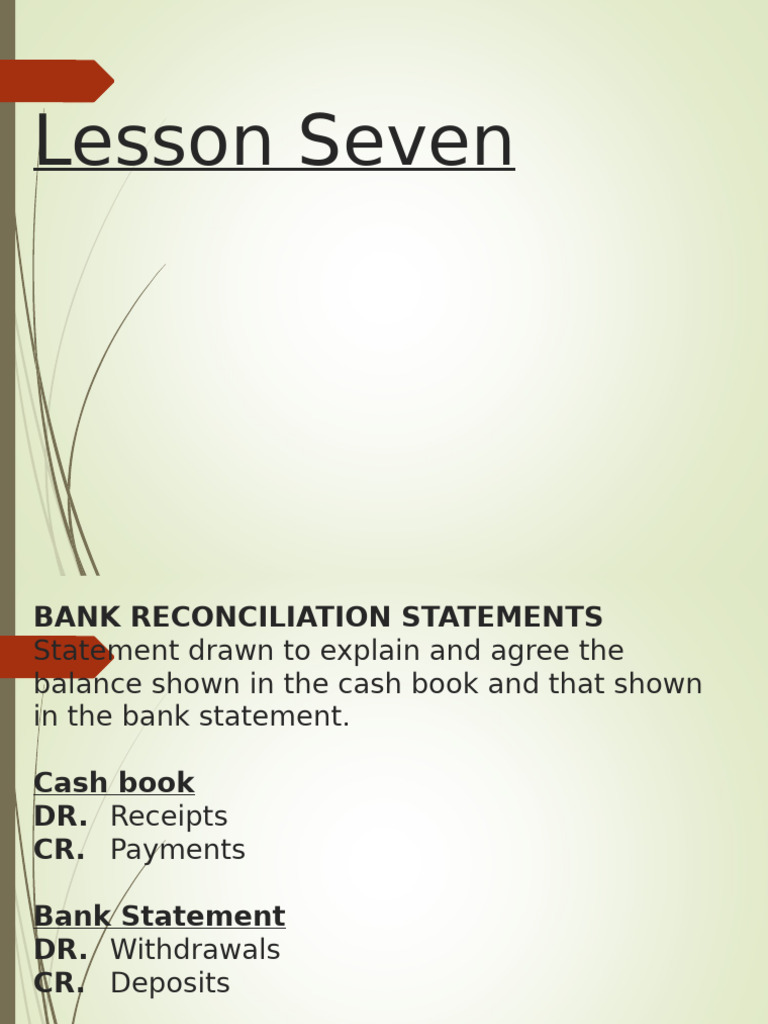 Lesson 5 Pdf Banks Cheque