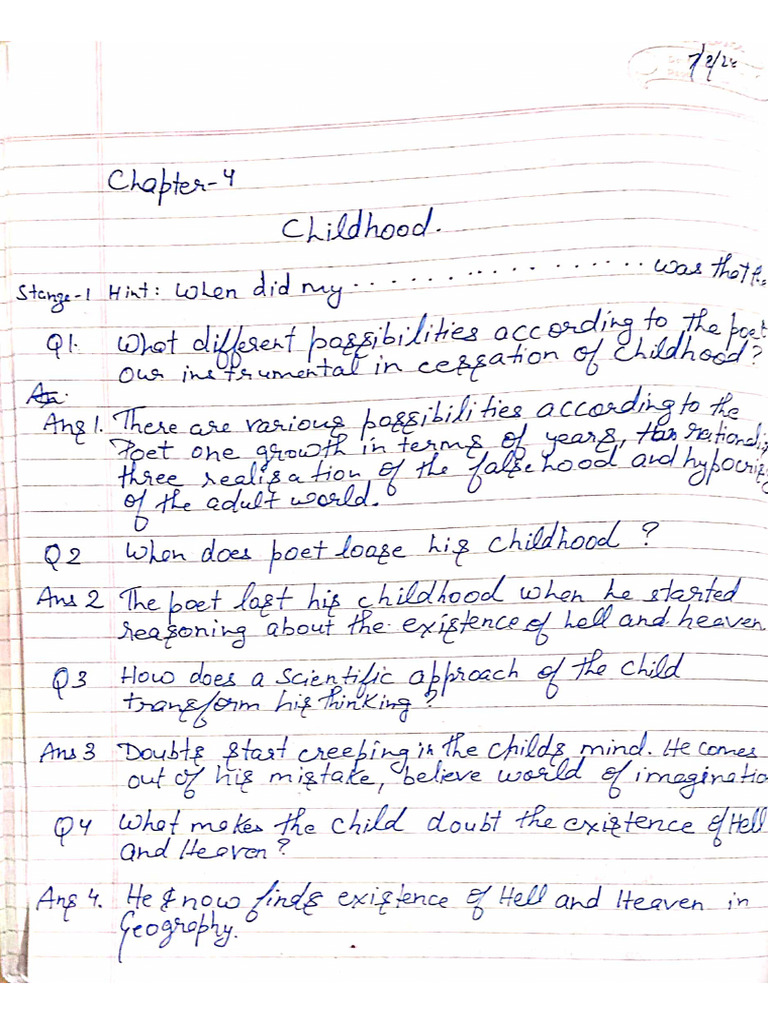 Poetry Childhood | PDF