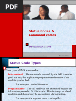 IMS Status Codes | PDF | Parameter (Computer Programming) | Information Management