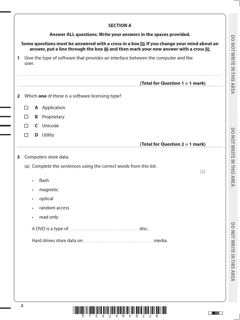 ICT YEAR 9 MOCK (7COPIES) - Removed | PDF | Computer Data Storage | Parameter (Computer Programming)