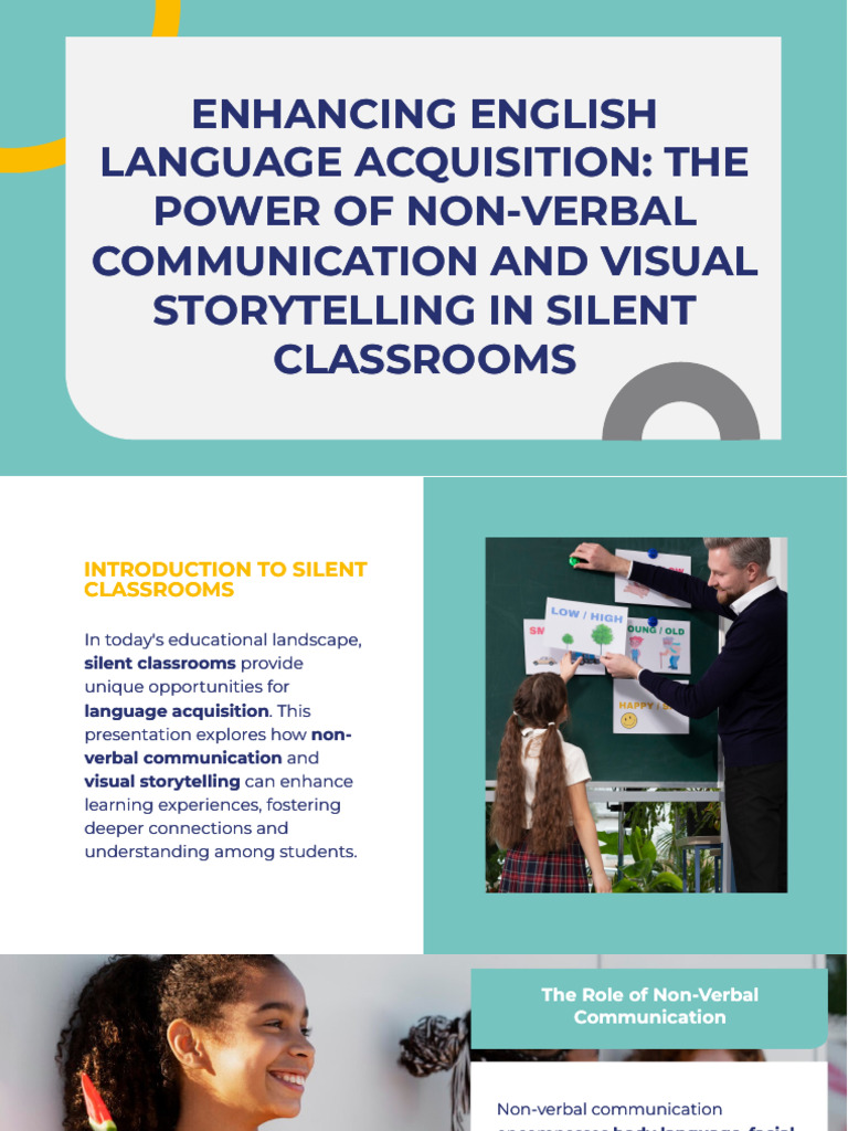 Slidesgo Enhancing English Language Acquisition The Power of Non Verbal ...