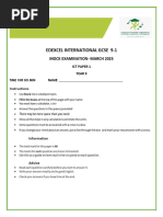 IGCSE ICT Paper 2 Instructions | PDF