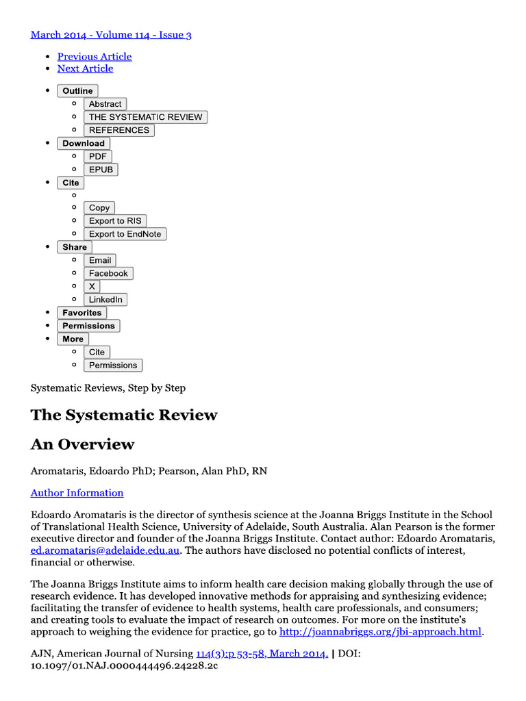 Systematic Review | PDF
