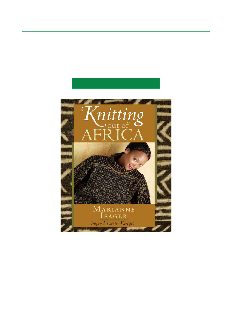 Snag Copy Knitting Out of Africa Research PDF Download | PDF