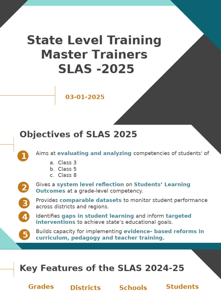 SLAS 2025 Training Overview and Guidelines | PDF