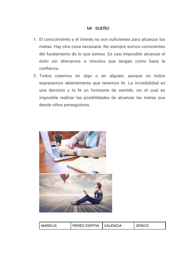 Mi Sueño | PDF