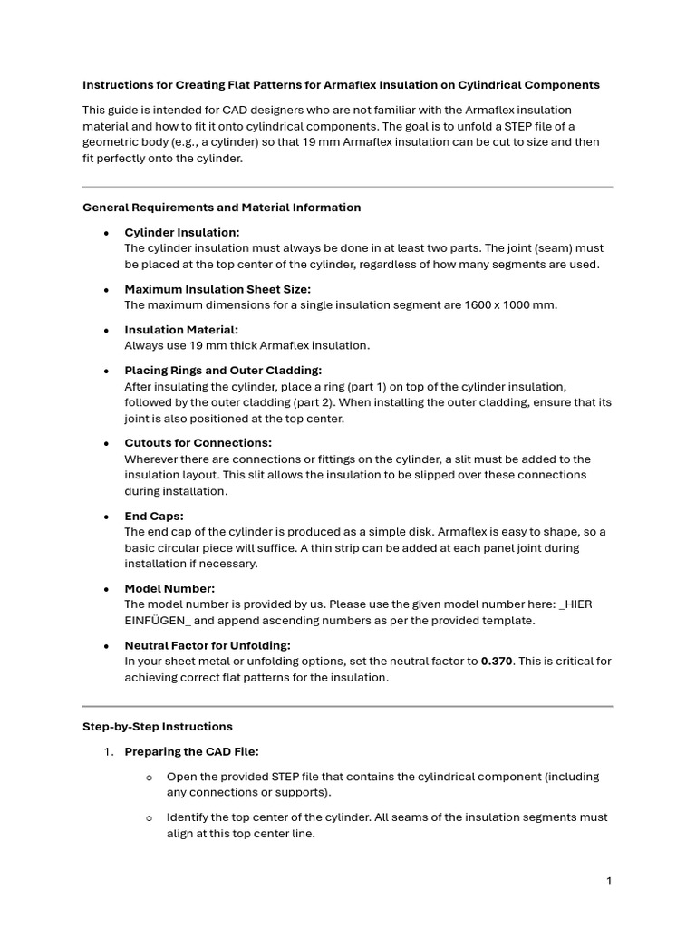 Instructions For Creating Flat Patterns For Insulation | PDF | Computer ...