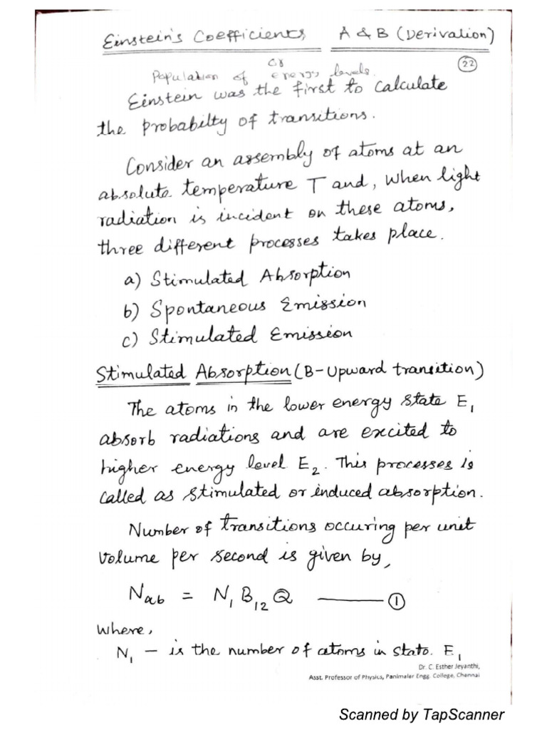 Unit 3 - Sem 1-Modern Optics | PDF