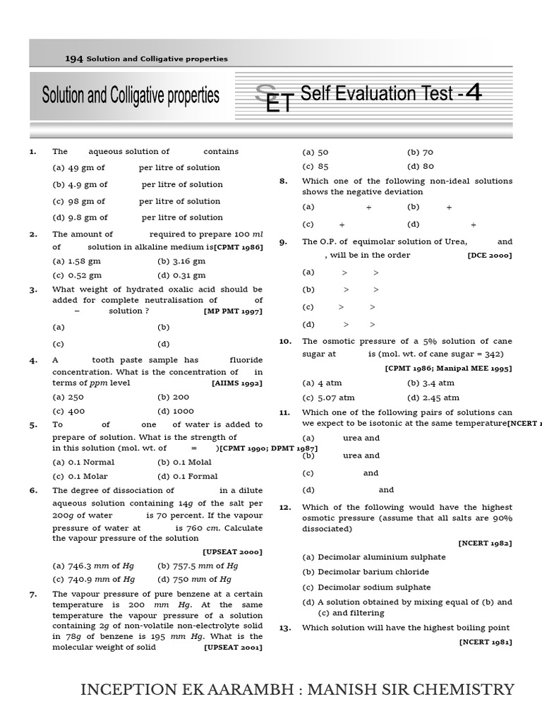 SOLUTION SET F | PDF | Applied And Interdisciplinary Physics | Materials