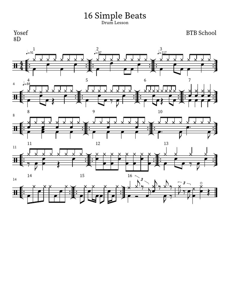16 Simple Beats (4) | PDF
