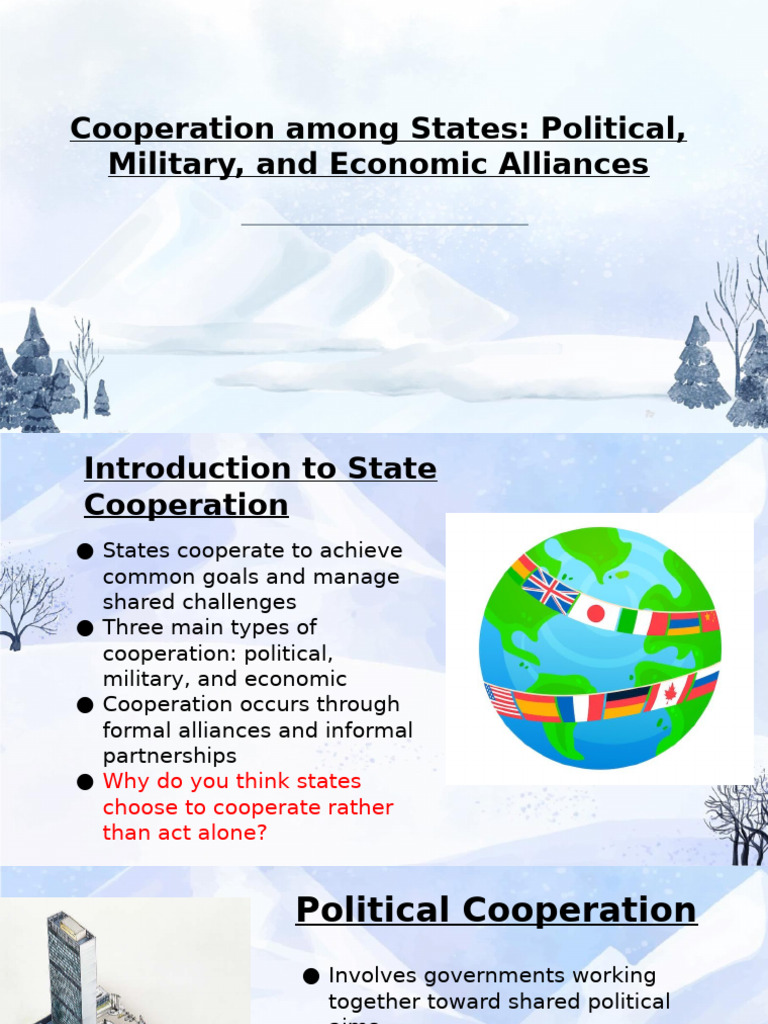 State Cooperation: Alliances Explained | PDF