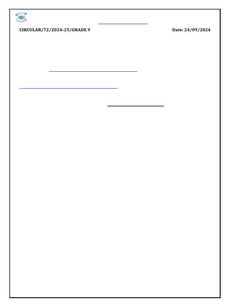 GR 9- CBSE Registration form (2024) | PDF