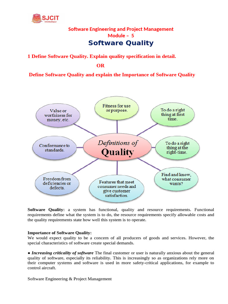 SE Model 5 Nots | PDF | Software Quality | Software
