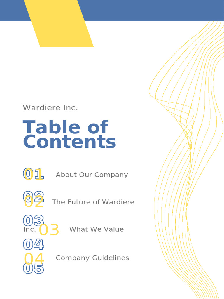 Wardiere Inc. Company Handbook | PDF