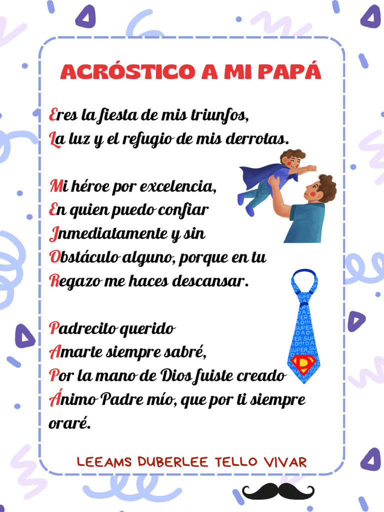 Acróstico a mi papá | PDF