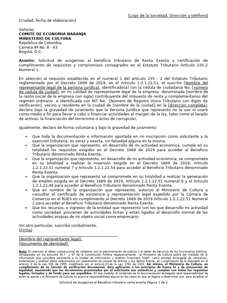 Formato Carta Solicitud Comite | PDF | Gobierno