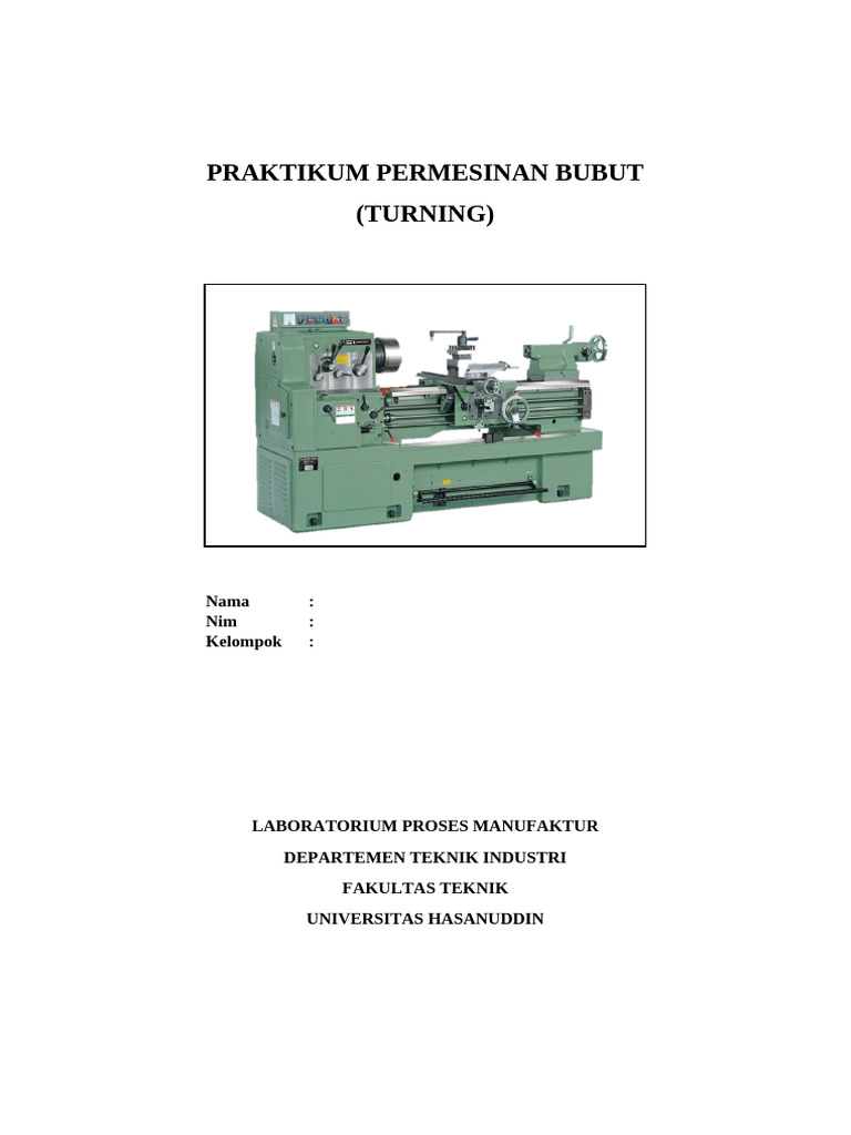 Permesinan Bubut 2024 | PDF